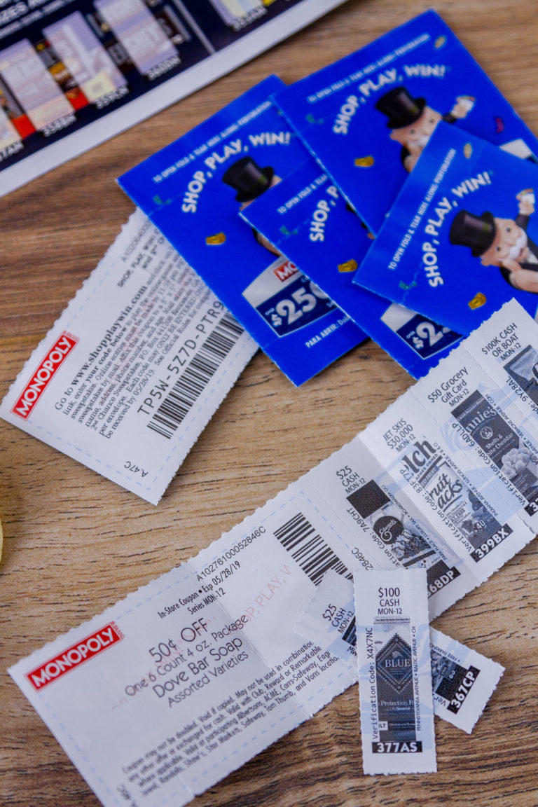 SHOP, PLAY, WIN!® Collect & Win Game featuring MONOPOLY