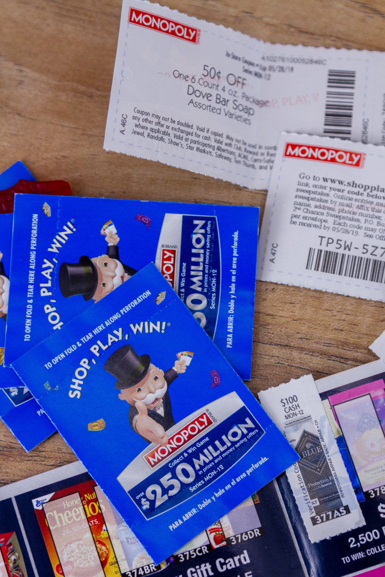SHOP, PLAY, WIN!® Collect & Win Game featuring MONOPOLY