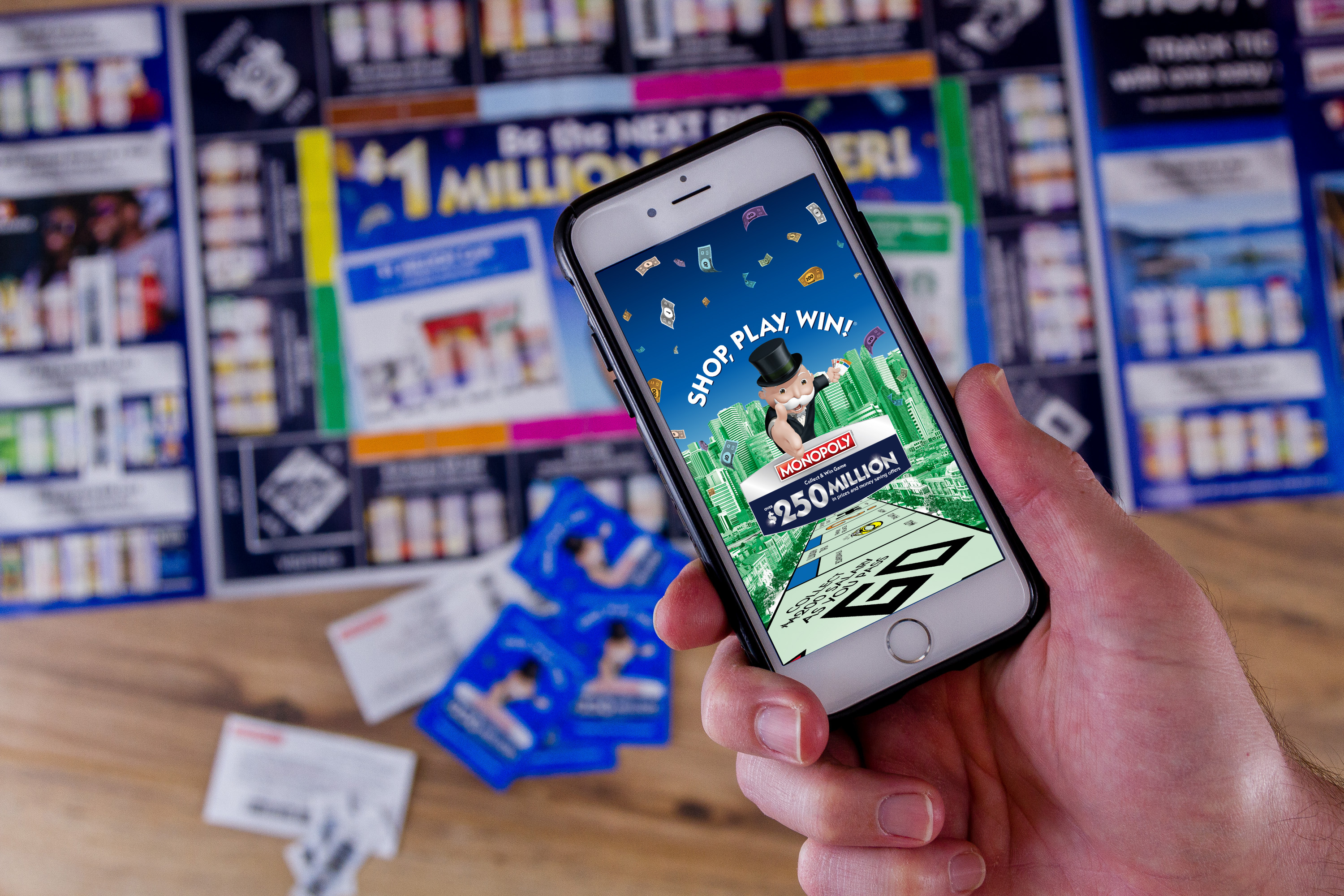 SHOP, PLAY, WIN!® Collect & Win Game featuring MONOPOLY