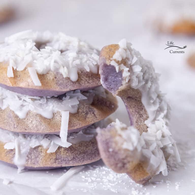 Baked Ube Mochi Doughnuts Recipe - Life Currents